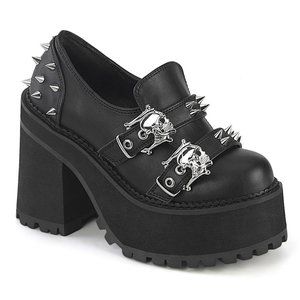 Shoes | Goth Platform Skull Chunky High Heel Shoes | Poshmark